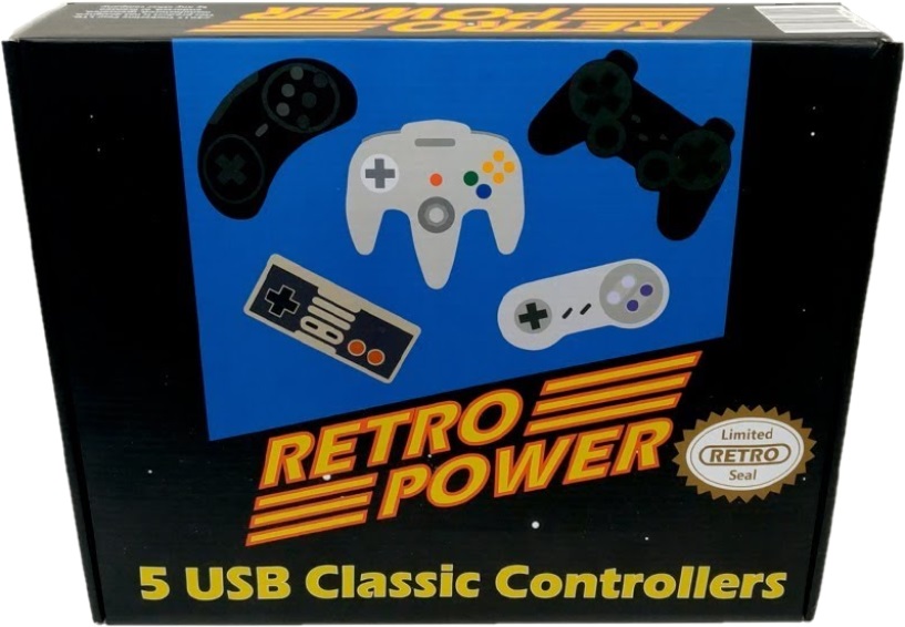 Retro Power 5 USB Classic Controllers | J. Murrey Atkins Library